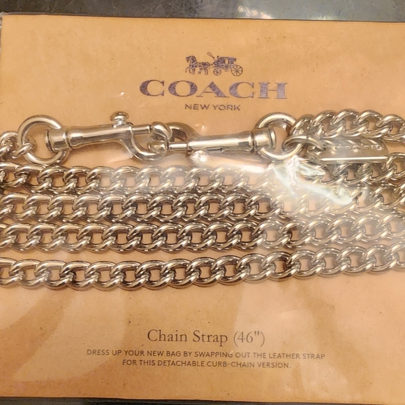 Coach | Accessories | Coach Silver Metal 46 Bag Strap | Poshmark